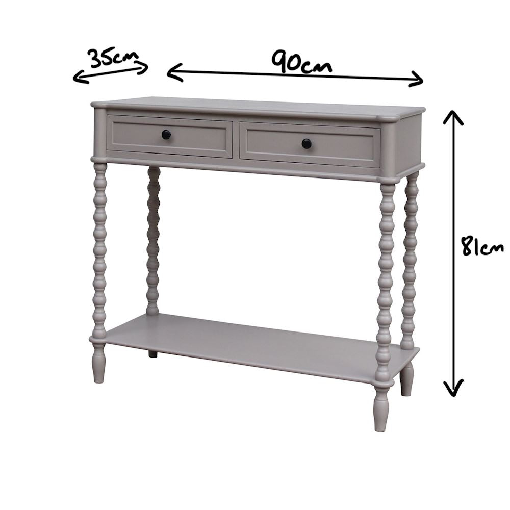 Pebble Grey | 2 Drawer Console — JA Lyttle