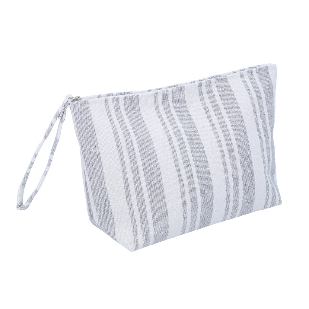 Grey Stripe | Washbag — JA Lyttle