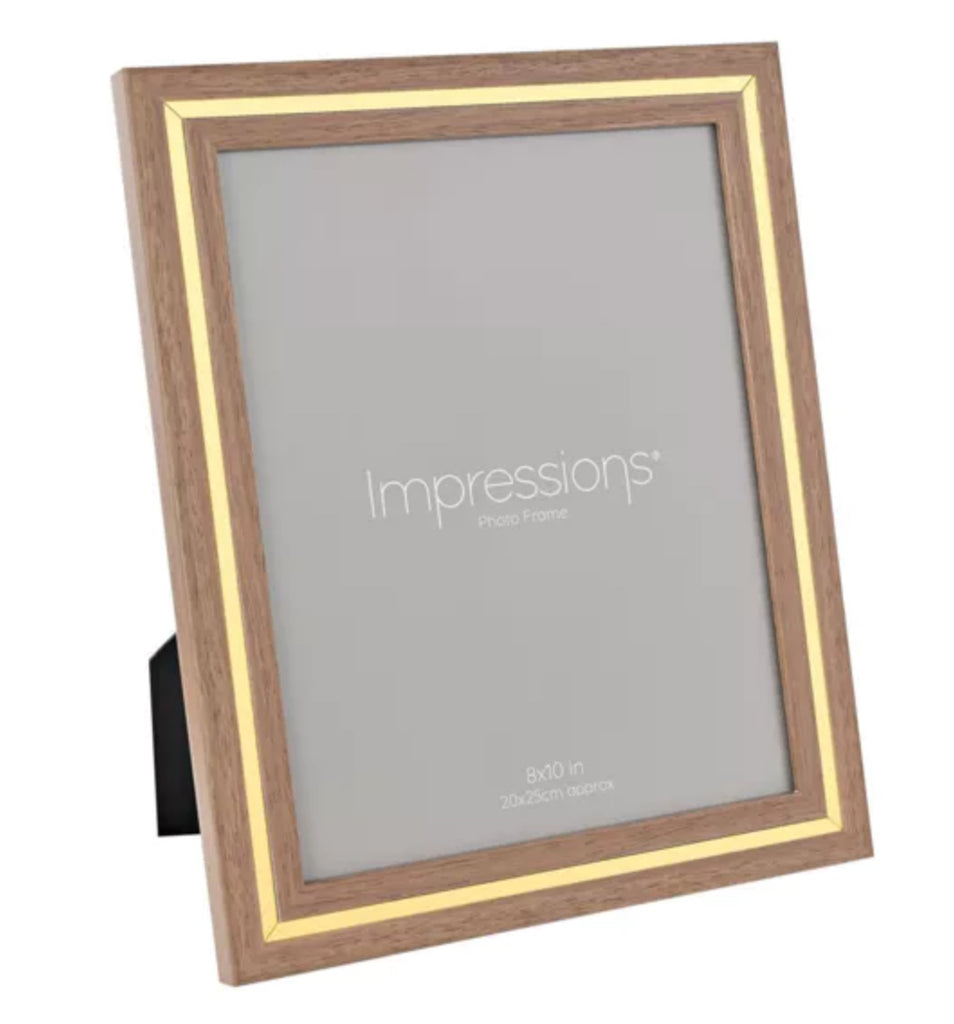 Gold Trim Wood Grain Frame | 8 x 10 — JA Lyttle