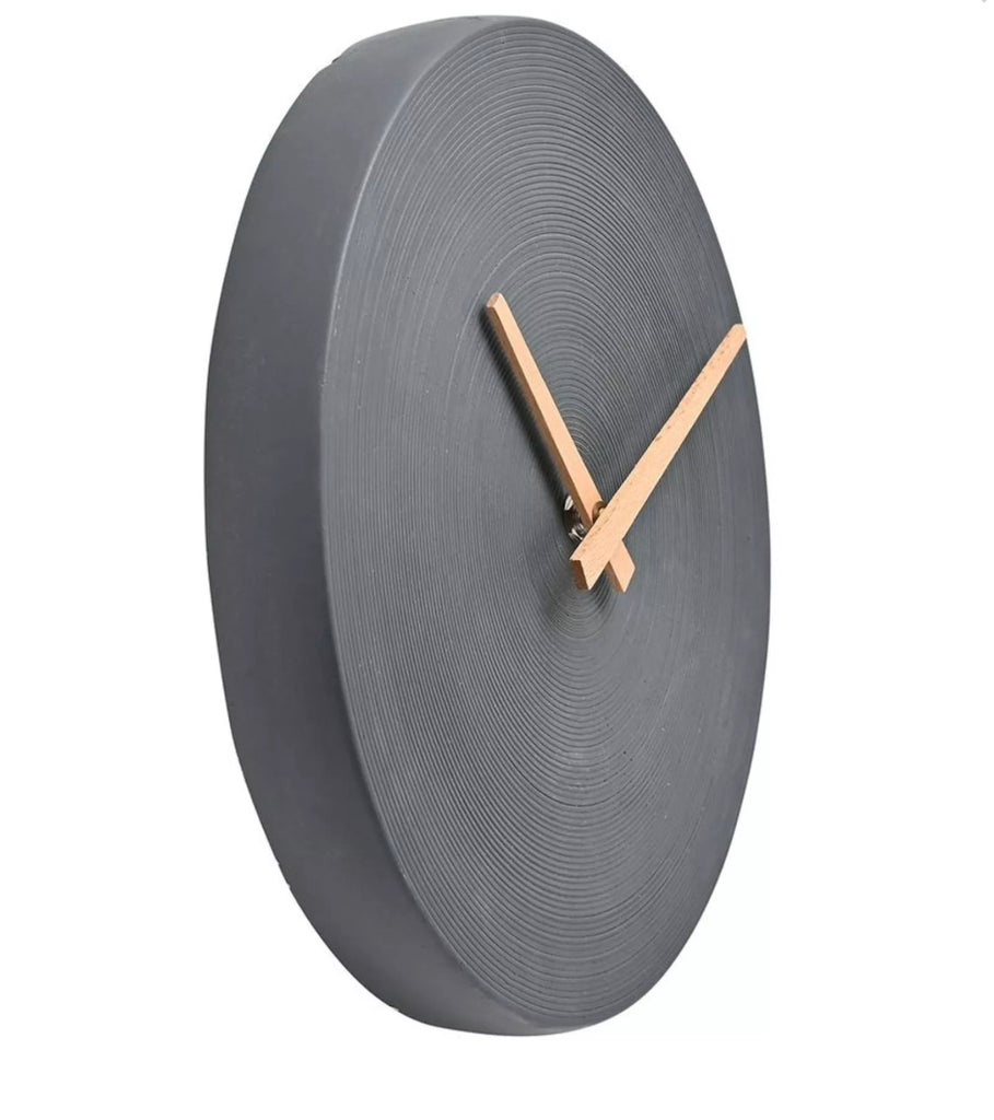 Cement Wall Clock | Dark Grey — JA Lyttle
