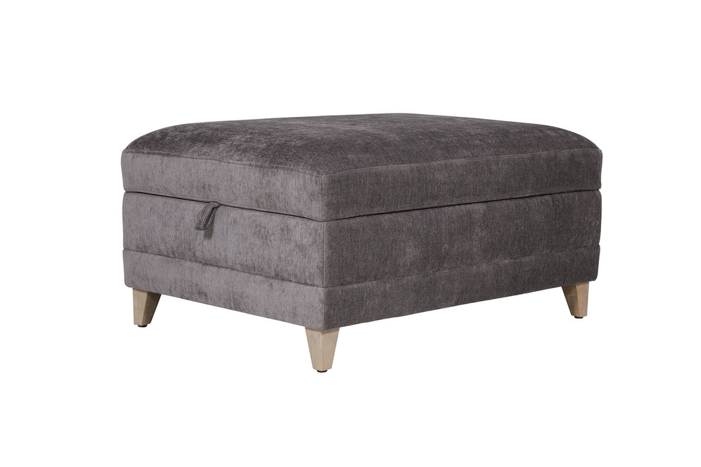 Theo | Dark Grey Storage Ottoman — JA Lyttle