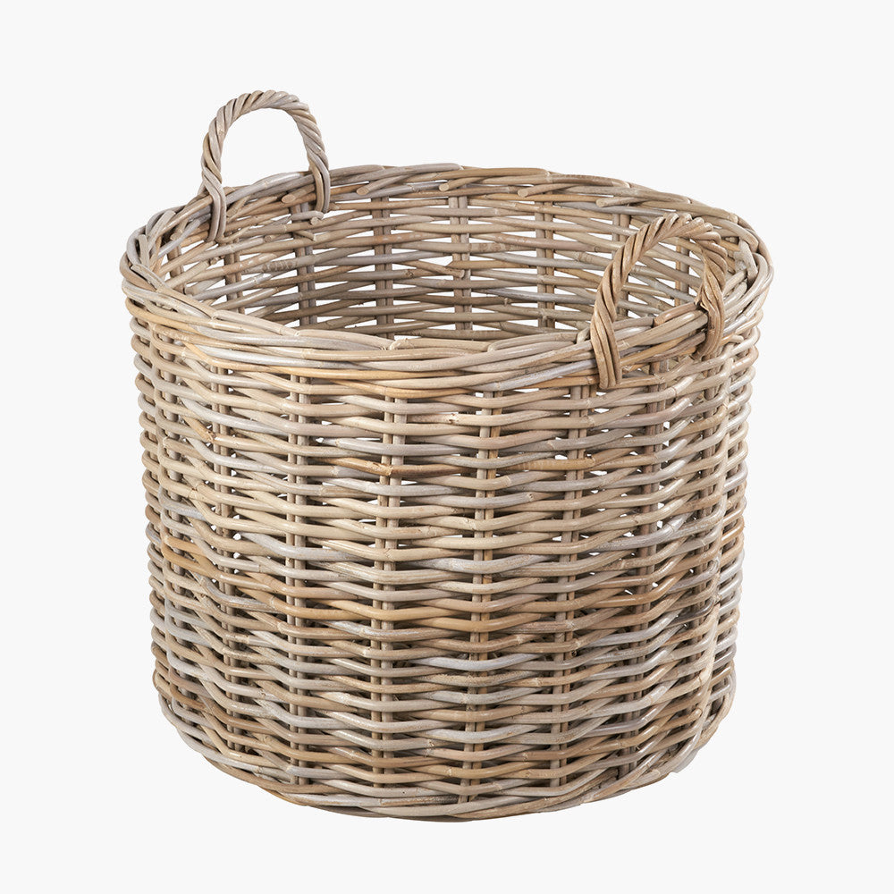 Kubu Rattan Round Log Baskets — JA Lyttle