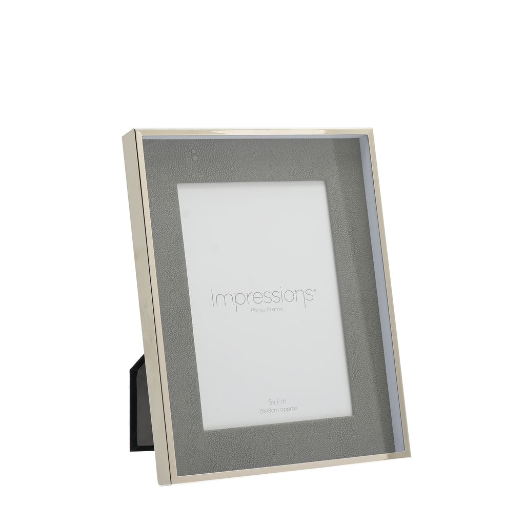 Faux Croc Detail Frame Soft Grey — JA Lyttle